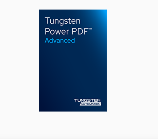 Tungsten Automation Power PDF 5.1 Advanced for Windows ( for Windows P – Bongster