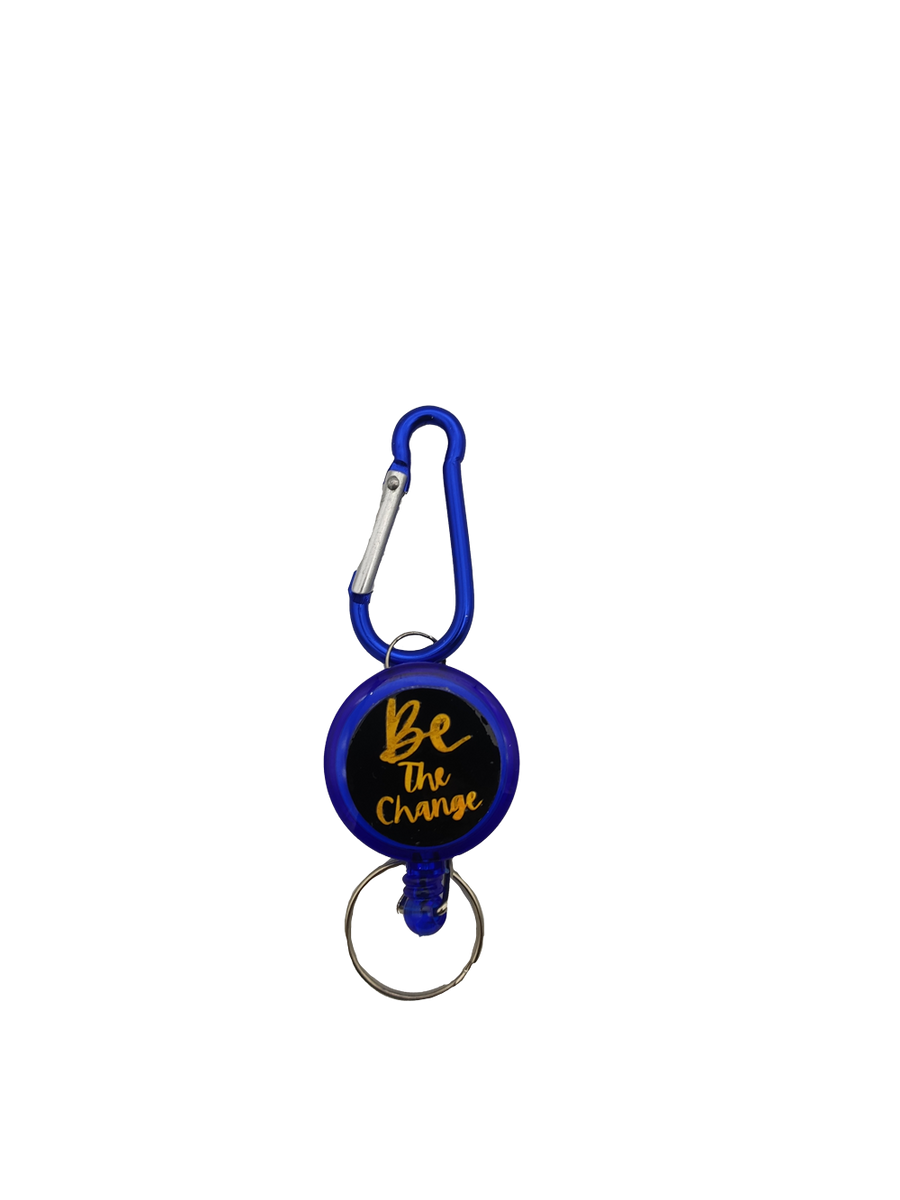 Retractable keychain with carabina hook with quotes – Bongster