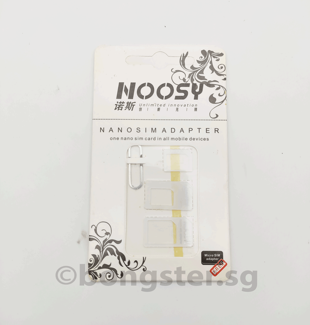 Noosy Sim card adapter with Tray eject pin nano micro standard – Bongster